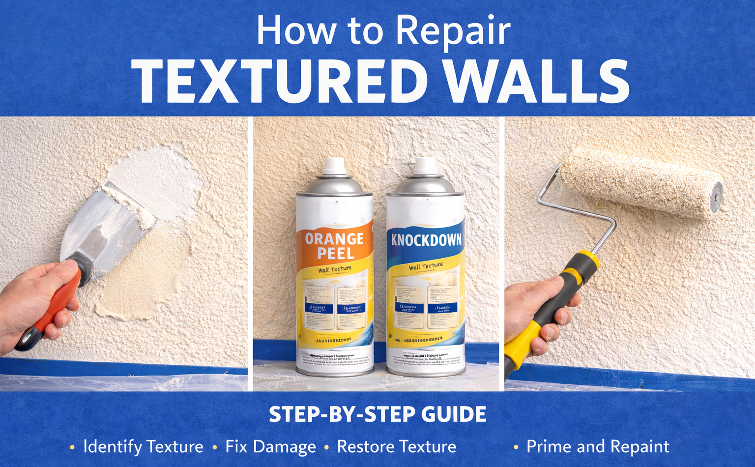 How to Repair Textured Walls So the Patch Disappears – Repair Home Guide